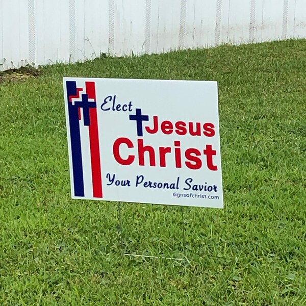 Jesus Christ Our Lord and Savior Yard Sign - Etsy