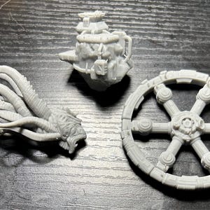 Atlantis Deep Sea Warrior Atlantean Statues Scenery Scatter Terrain ...