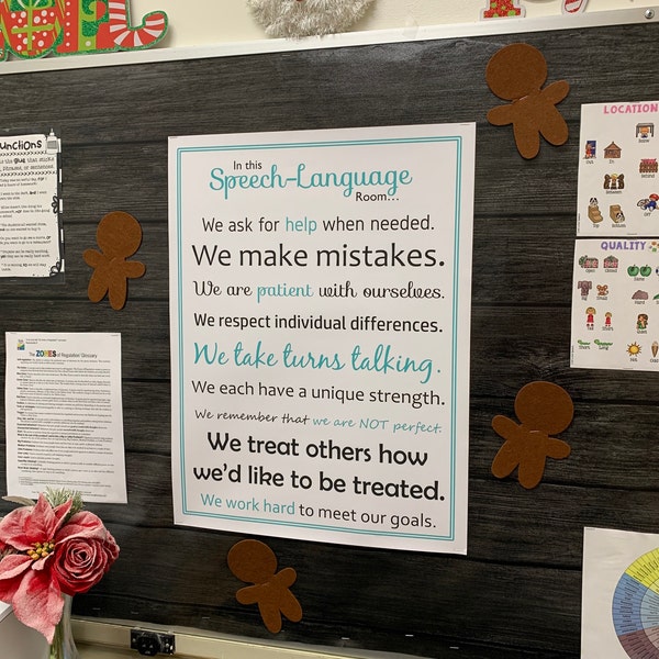 In This Speech-language Room Printable Poster-speech Room Decor ...