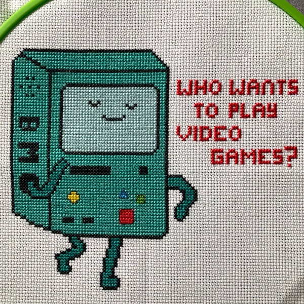 Adventure Time BMO Cross Stitch Pattern - Etsy