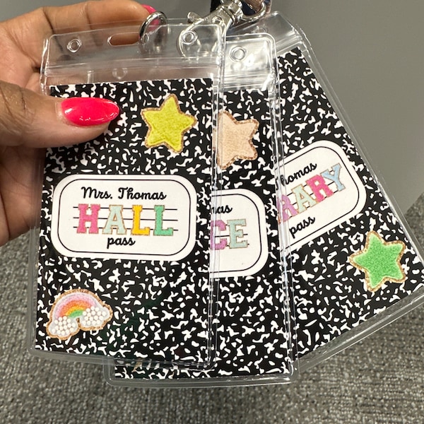Class Hall Pass Lanyards - Etsy