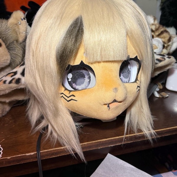 Kigurumi Fur Head, Cute Furry Mask Head, Furi Cos, New Fur Suit Head ...