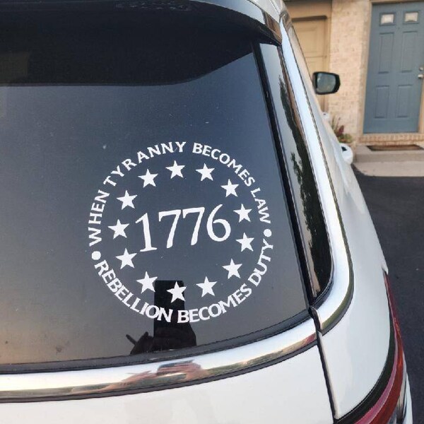 When Tyranny Becomes Law Rebellion Becomes Duty 1776 2nd Amendment Car ...
