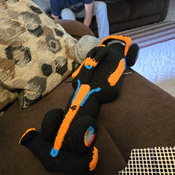 Formula 1 Race Car Amigurumi PDF CROCHET PATTERN F1 Racing Vehicle Toy ...