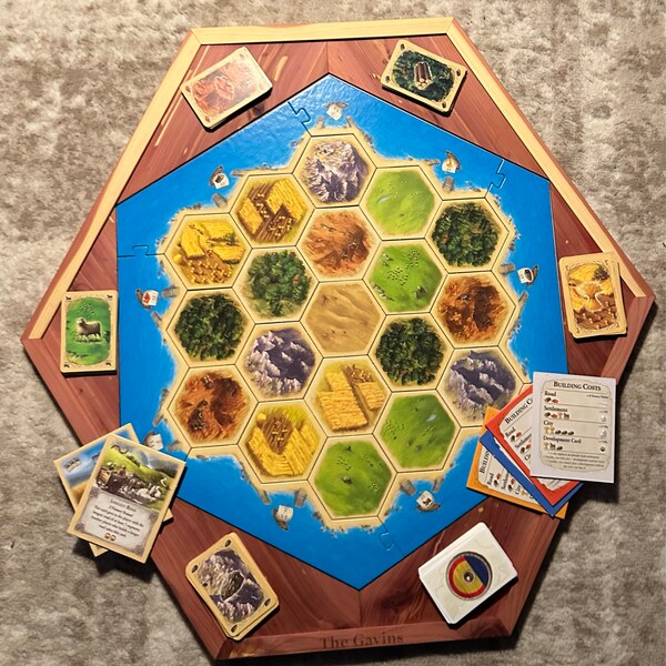 Catan Board Wood Tray - Handcrafted Cedar/maple/cherry/birch - Etsy