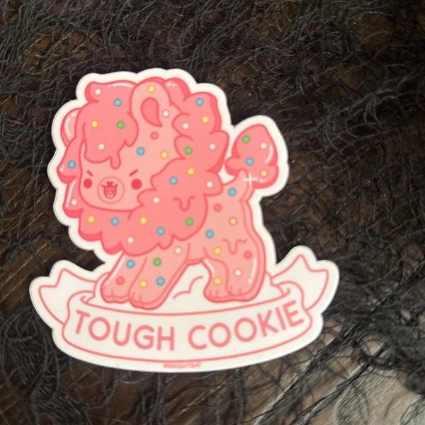 Tough Cookie Circus Lion - Cute Kawaii Vinyl Sticker | Laptop Sticker ...
