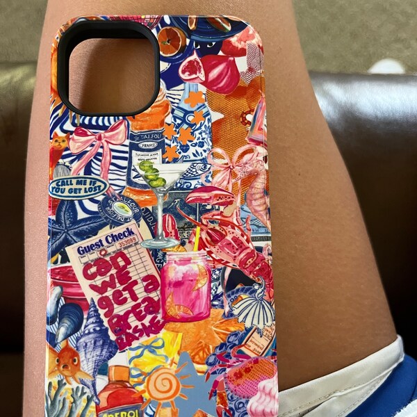 Colorful Reef Tropical Fish & Coral iPhone Case - Clownfish and Angel ...