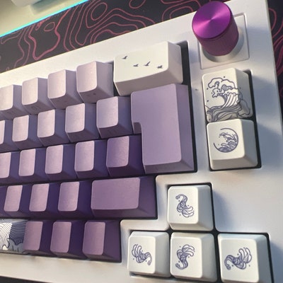 Cute Uwu Rose Gold Metal Artisan Keycap Custom Mechanical Keyboard Cute ...