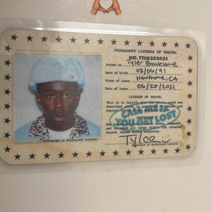 Tyler the Creator Call Me If You Get Lost Id Double Sided - Etsy