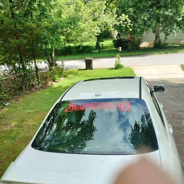 Slumerican Text, Die Cut High Quality Vinyl Sticker Decal - Etsy