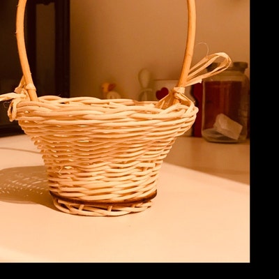 DIY Basketry Kit for Beginners Mini Basket With Handle Rattan/centre ...