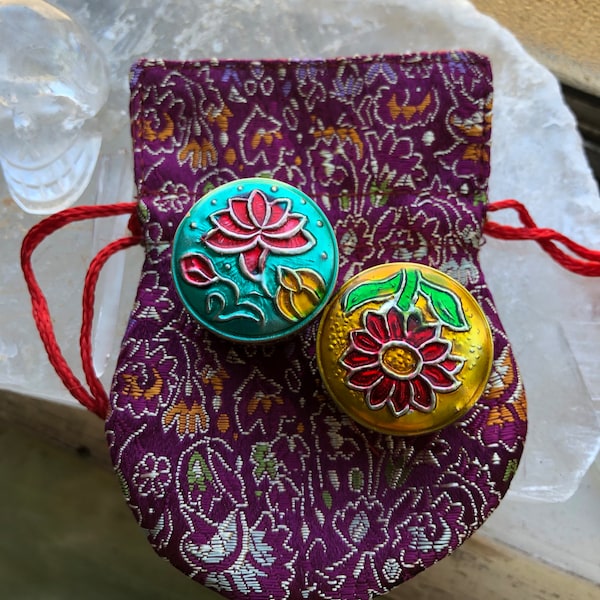 Solid Perfume, Tiny Decorative Brass Sample Container With Lid ...