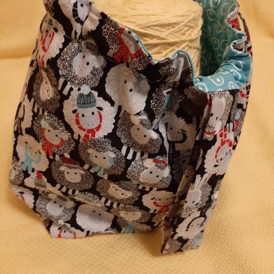 Small Knitting Project Bag - Etsy