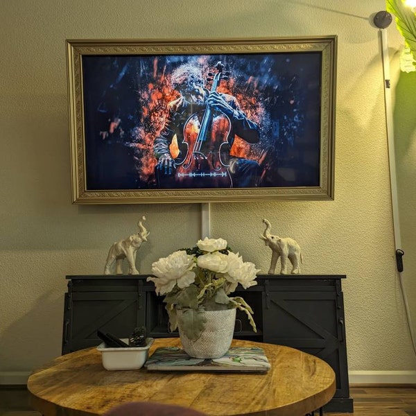 NEW! the Portrait TV Frame, Vintage Gold Frame TV Wall Art, Aesthetic ...