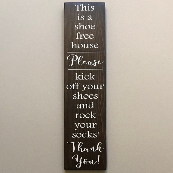 Rock Your Socks Wood Sign I No Shoes I Front Door I Porch Sign I Remove ...