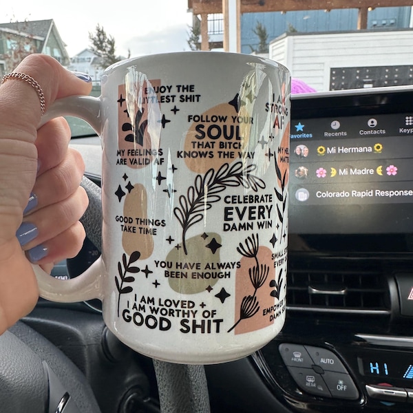 Daily Affirmations Coffee Mug for Office Positive Affirmation for Best ...