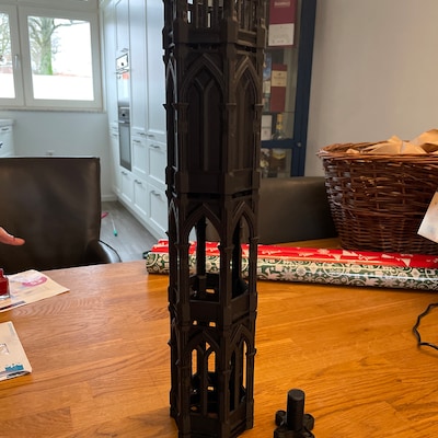 Gothic Tower Stackable Moss Pole Stls for 3D Printing, Plant Totem ...