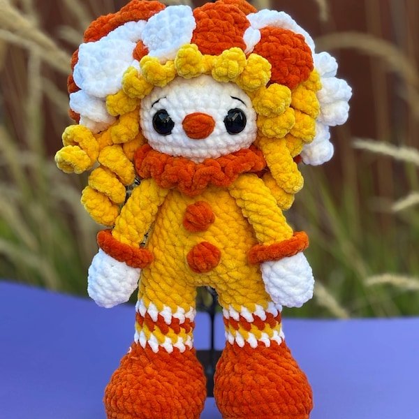 Poppy the Clown | Crochet Clown Pattern, Amigurumi Clownpattern ...
