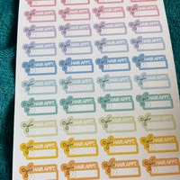 Wash Hair Planner Sticker Pastel Colours Shampoo Conditioner Basket ...