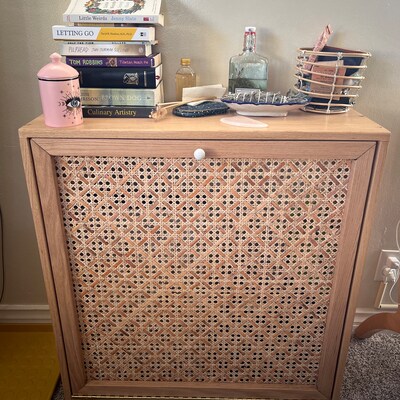 Rhombic Pattern Natural Cane Sheet Rattan Closed Weave Cane Webbing ...