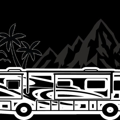 Class A SVG, Diesel Pusher SVG, Camper SVG, Camper Cut File, Camper ...