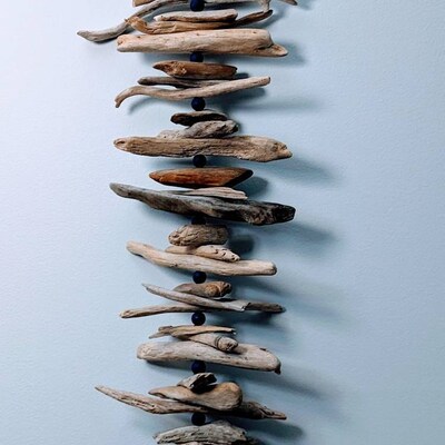 Driftwood & Sea Shell Mobile Driftwood and Shell Wall Hanging Window ...
