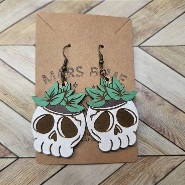 Snake Skeleton Earrings SVG – Laser Cut File for Acrylic or Wood ...
