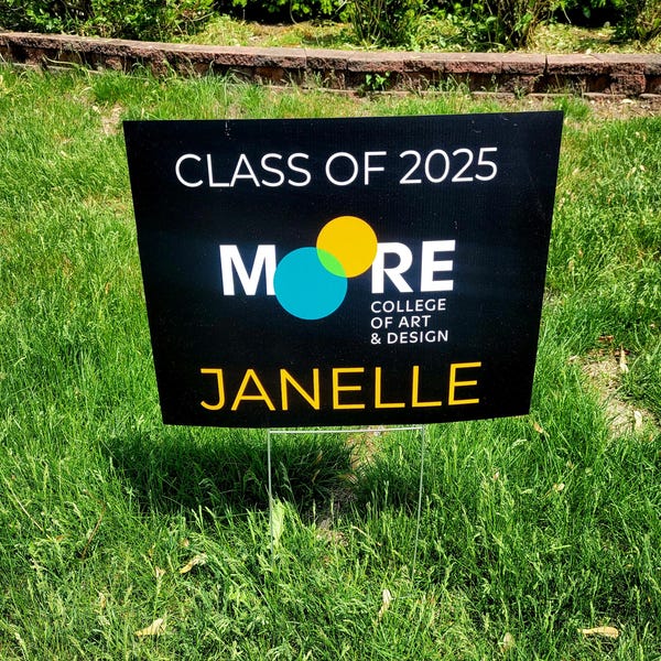 Customizable Full Color Yard Sign Printed Sign Yard Decoration Birthday ...