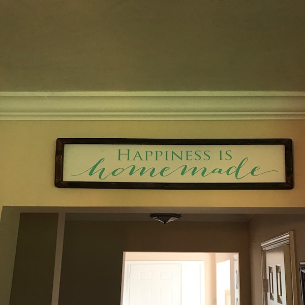 Happiness is Homemade Farmhouse Framed Sign Farmhouse Wood Sign - Etsy