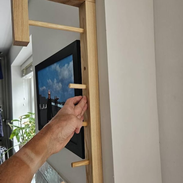 Minimalist Wooden Wall-mounted Coat Rack With Hooks - Entryway ...