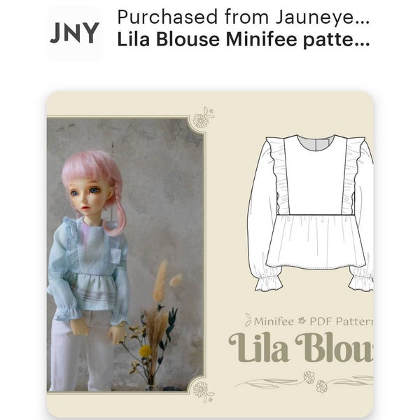 BJD Minifee Clothes PDF Pattern, Slim MSD Jumpsuit Sewing Project. Fits ...