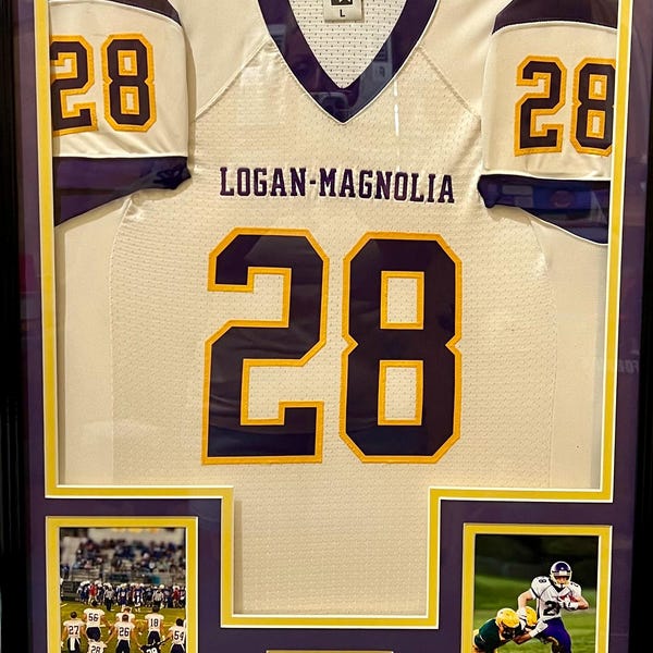 Large Jersey or Uniform Display Case (w/ Custom Double Matting) Cabinet ...