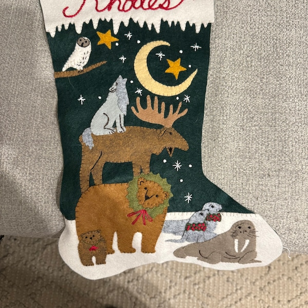 DIY KIT - Yuletide From the Yukon Stocking Christmas Stocking by ...