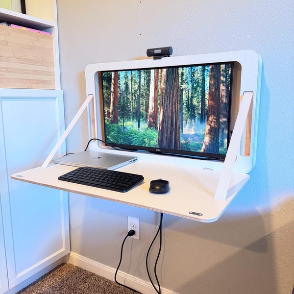 Monitor Murphy Desk - Wall Mounted - Etsy