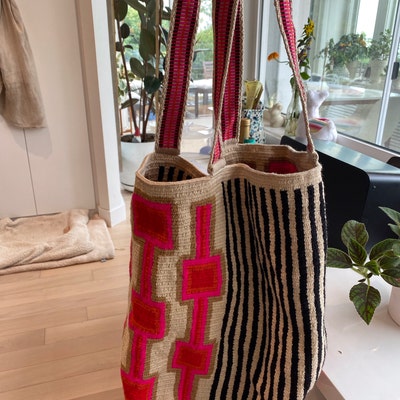Wayuu Bag Large Mochila Wayuu Pattern Handmade Bolso Wayuu Taschen Sac ...