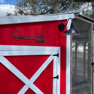 Cirque De Poulet Chicken Coop Sign Established Date Poultry - Etsy