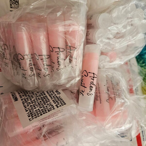 PERSONALIZED Tinted Lip Balms for Birthday Parties, Sweet Sixteen, Baby ...