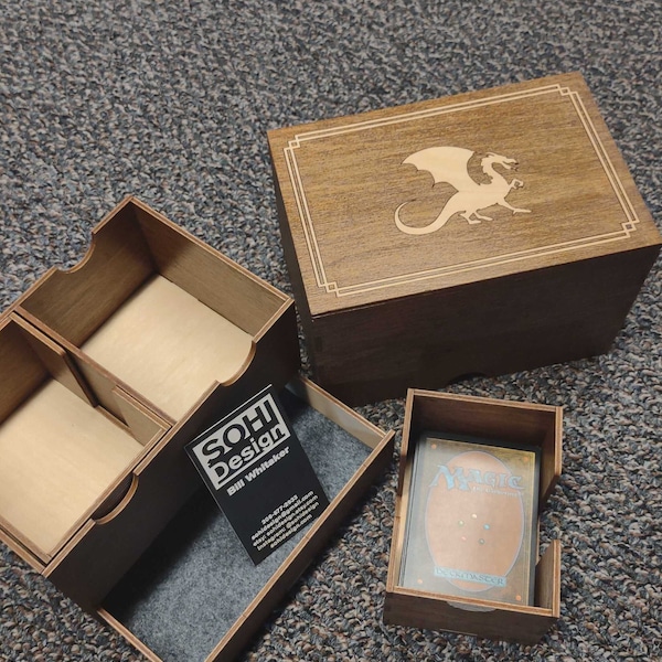 Magic Dragon 200 Card Deck and Dice Box - Etsy