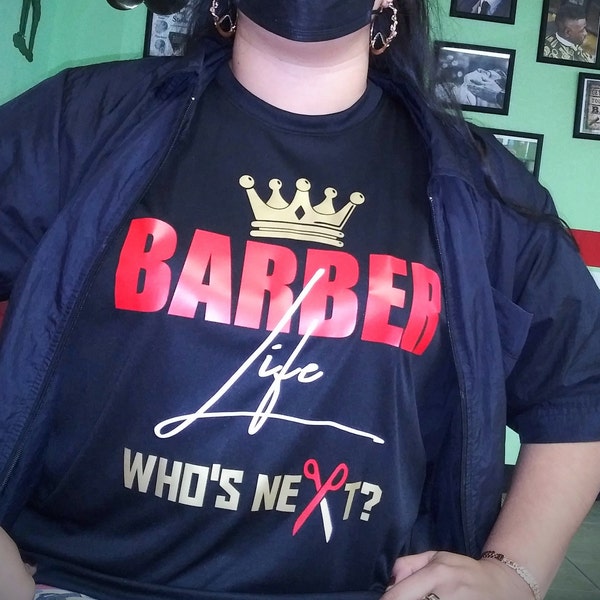 Barber Shirt, Barbers T-shirt, Barber Life T-shirt, Hair Stylist Shirt ...