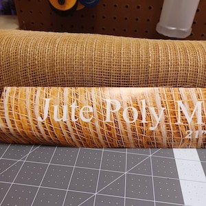 Natural Poly Jute Mesh, 21 by 10yd Natural Poly Jute Mesh, Deco Mesh ...
