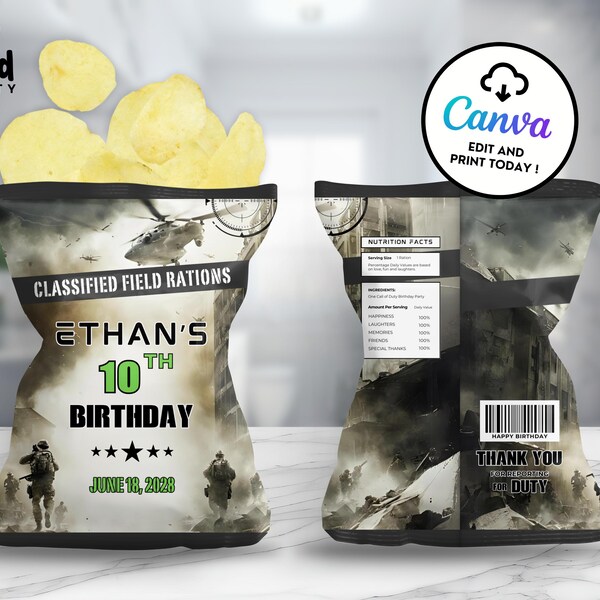 Potato Chip Bag Label Mockup | Add Your Own Image and Background - Etsy