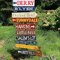 Halloween Directional Sign Individual Signs NO POST Distressed Lawn ...