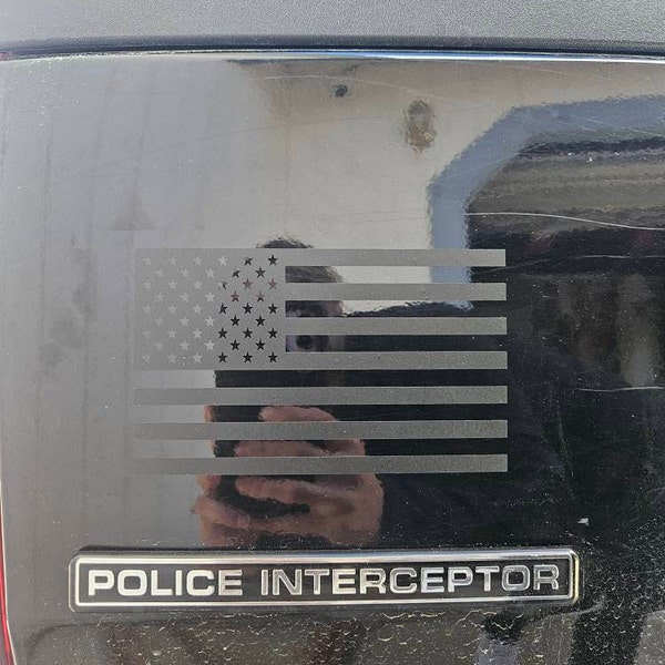 American Flag Decal - Pair of Decals - Premium Vinyl - Subdued/reversed ...