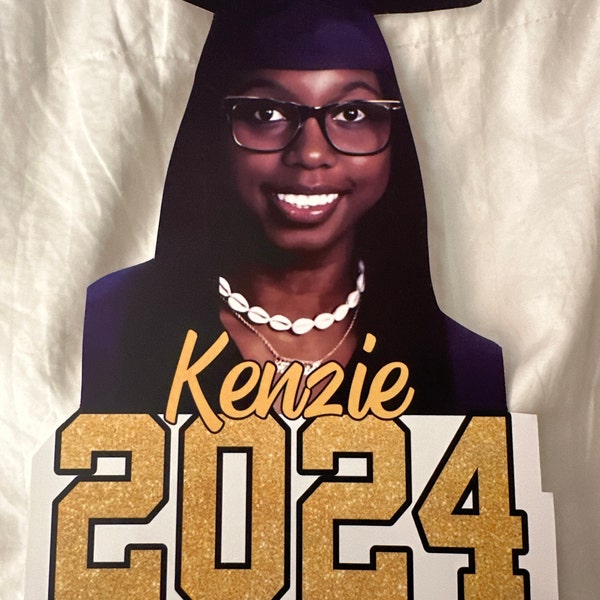 Personalized Graduation Face on a Stick, Photo Prop (digital or ...