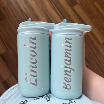 Back to School Kids Cups, School Water Bottles, Personalized Kids Water ...