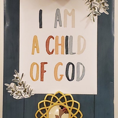 Christian Nursery Wall Decor, Set of 6 Bible Verse Wall Art, Nursery ...