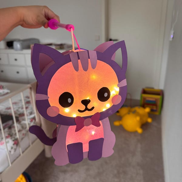 Cat Lantern - Etsy