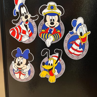 Cruise Magnet Decor, Princess Cinderella, Ariel, Elsa, Tiana, Snow ...