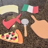 Pizza Party Photo Booth Props, Photobooth Props, Pizza Pie, Chef Hat ...