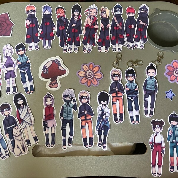 Narut0/ns/akatsuk1 Fanart Vinyl Stickers - Plushfiends - Etsy